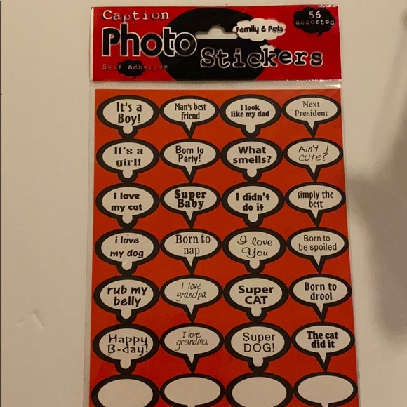 Office | New Pack Of 56 Assorted Caption Stickers Gc5 | Poshmark